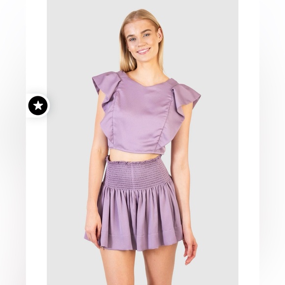 Koch | Skirts | Koch Set Erica Skirt And Cecilia Top In Violet Glow ...
